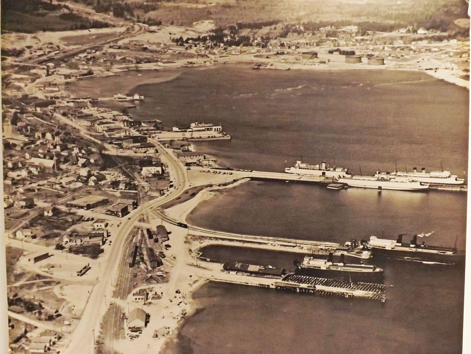BEFORE THE BRIDGE - LOOKING BACK AT ST. IGNACE